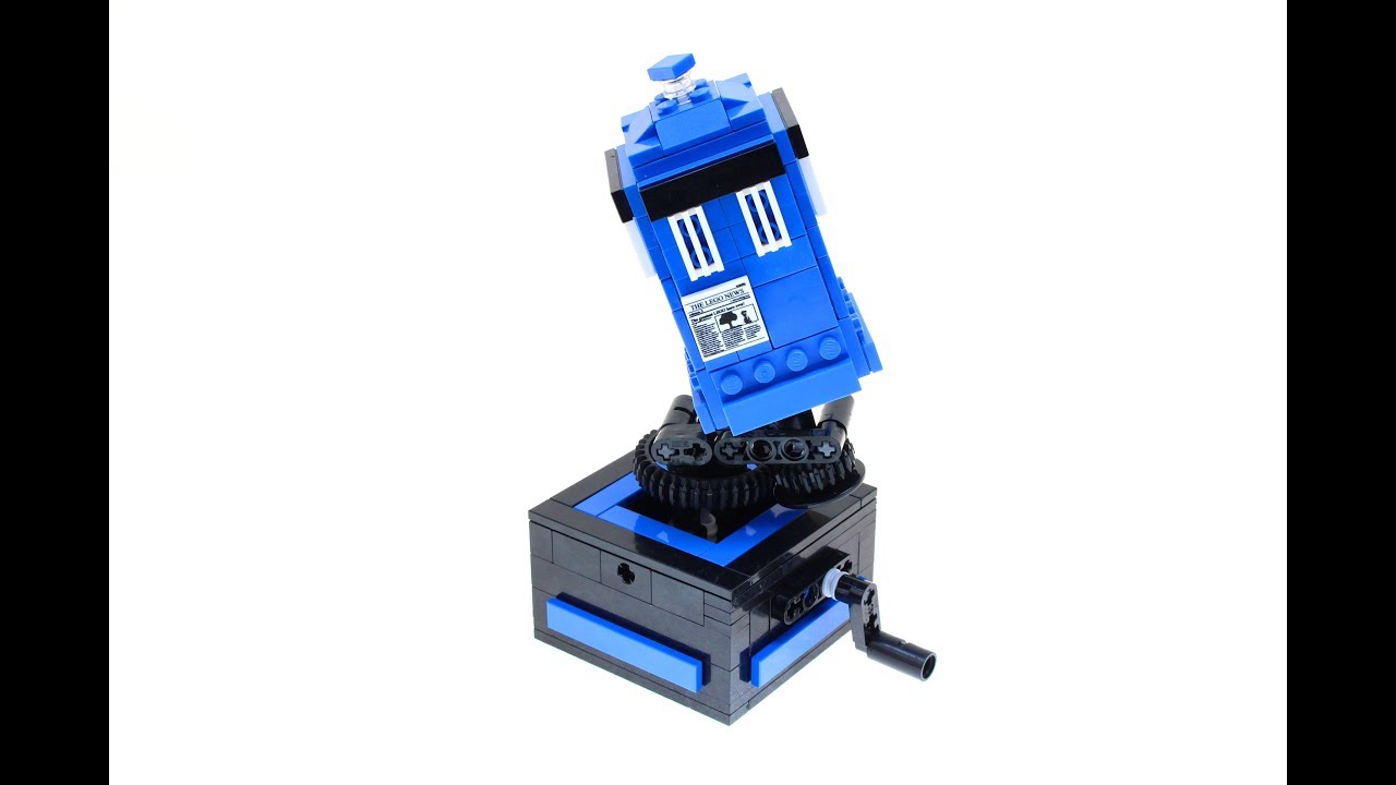 LEGO Tardis Flying Kinetic Sculpture (Mini-Model) - Doctor Who Book Club